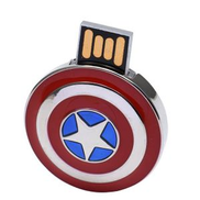 Metal Lron Man Usb 2.0 Flash Drive 4g 8g 16gb 32gb 64gb 128g Captain ...