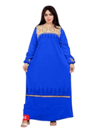 Generic Jalabiya Velvet - Dress Up To 70K - Model 2026 Blue price in ...