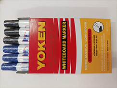 مواصفات و سعر Yoken Whiteboard Chisel Marker Pen - Blue and Black ...