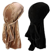 Generic Men's Velvet Durags Pack of 2, Black Beige price in Egypt ...