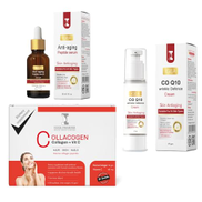 مواصفات و سعر IGEA Anti-Aging Skincare Set with Peptide Serum, CoQ10 ...