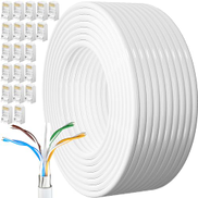 MEIPEK Ethernet Cable 100 Meters Cat 6 High Speed 1000Mbps 250MHz ...