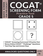 مواصفات و سعر COGAT Screening Form Practice Test: Grade 5 Level 11 ...