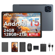 TABWEE T90 Android 15 Tablet with Keyboard, Integrated Technology, 11-inch Gaming Tablet, 24GB ...